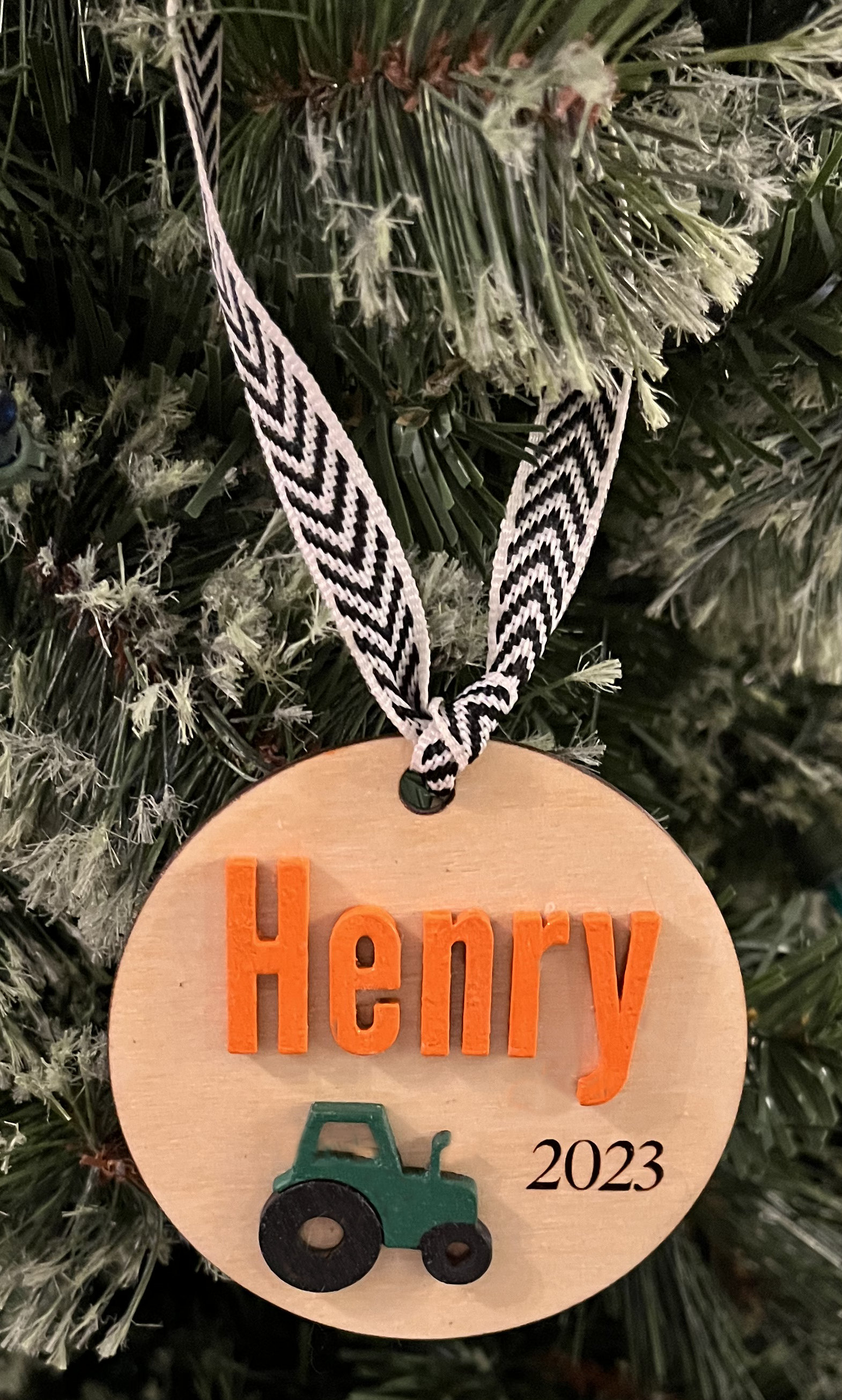 Personalized Tractor Ornament Tractor Christmas Ornament Tractor ...