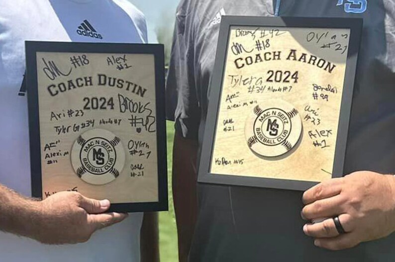 Coach Appreciation Gift Team Signature Sign for Coach Framed Team ...