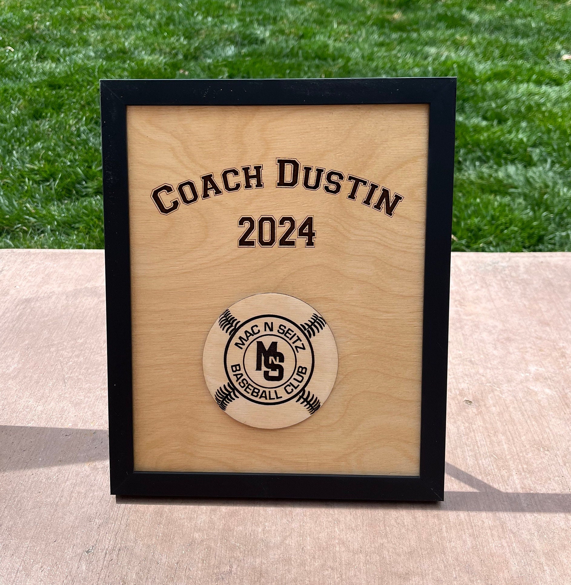 Coach Appreciation Gift Team Signature Sign for Coach Framed Team ...