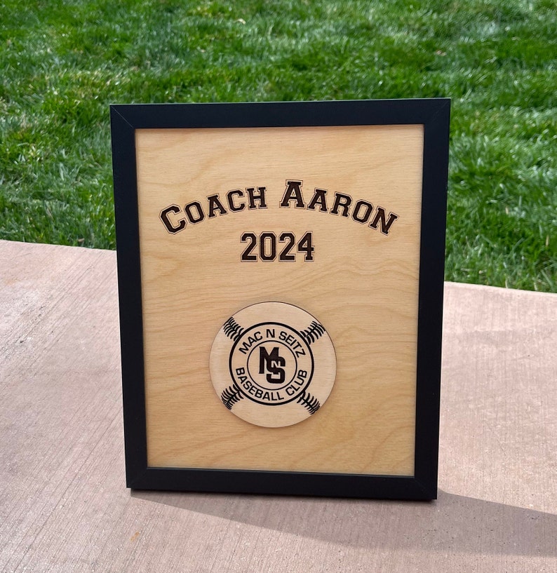Coach Appreciation Gift Team Signature Sign for Coach Framed Team ...