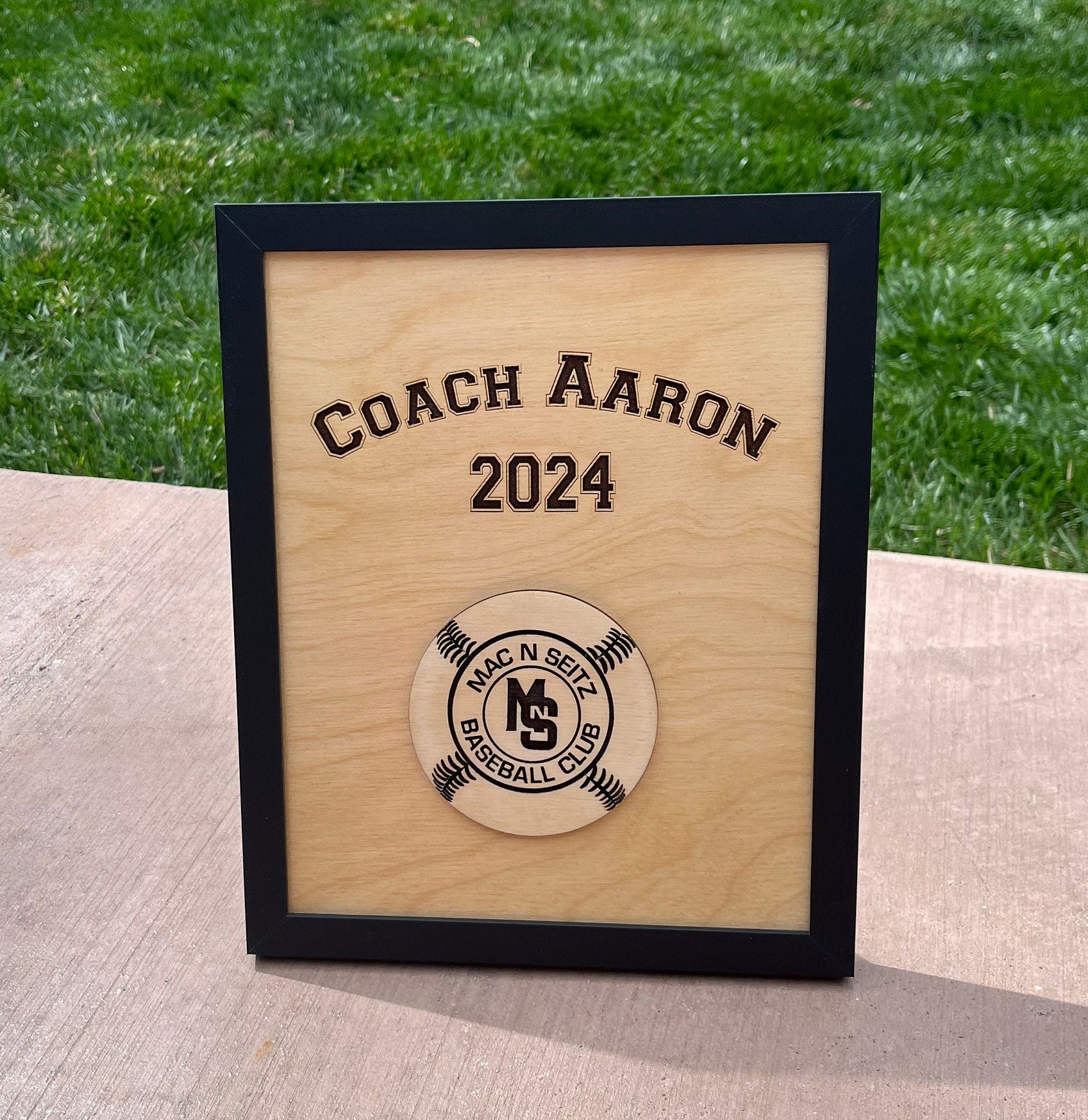 Coach Appreciation Gift Team Signature Sign for Coach Framed Team ...
