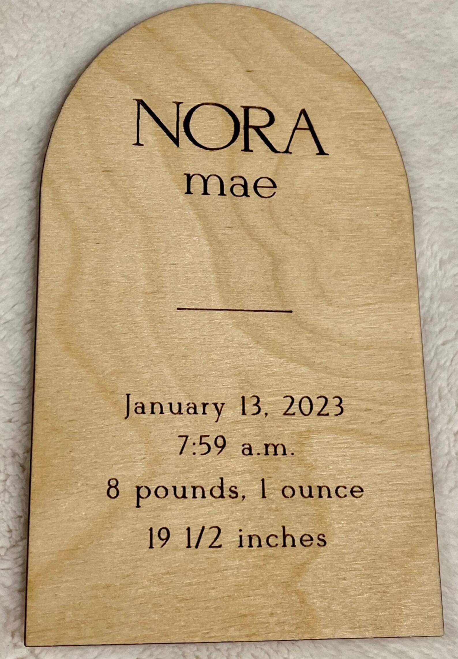 Birth Announcement Sign | Wooden Birth Announcement Sign | Hospital ...