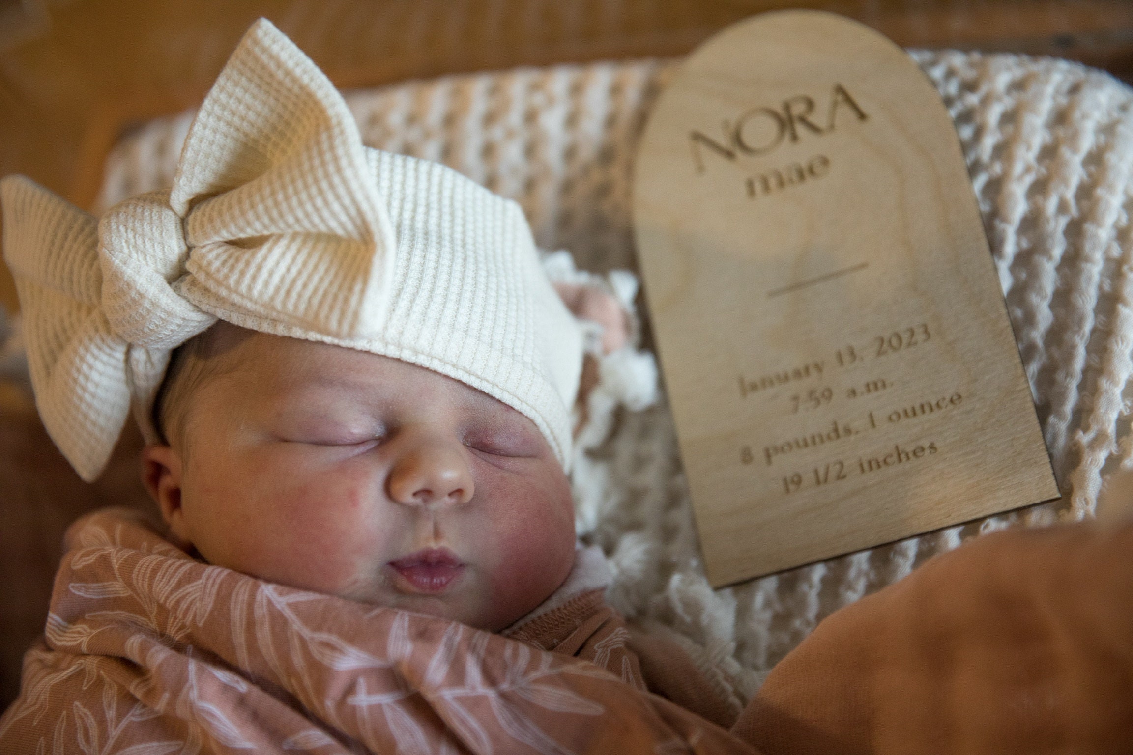 Birth Announcement Sign | Wooden Birth Announcement Sign | Hospital ...