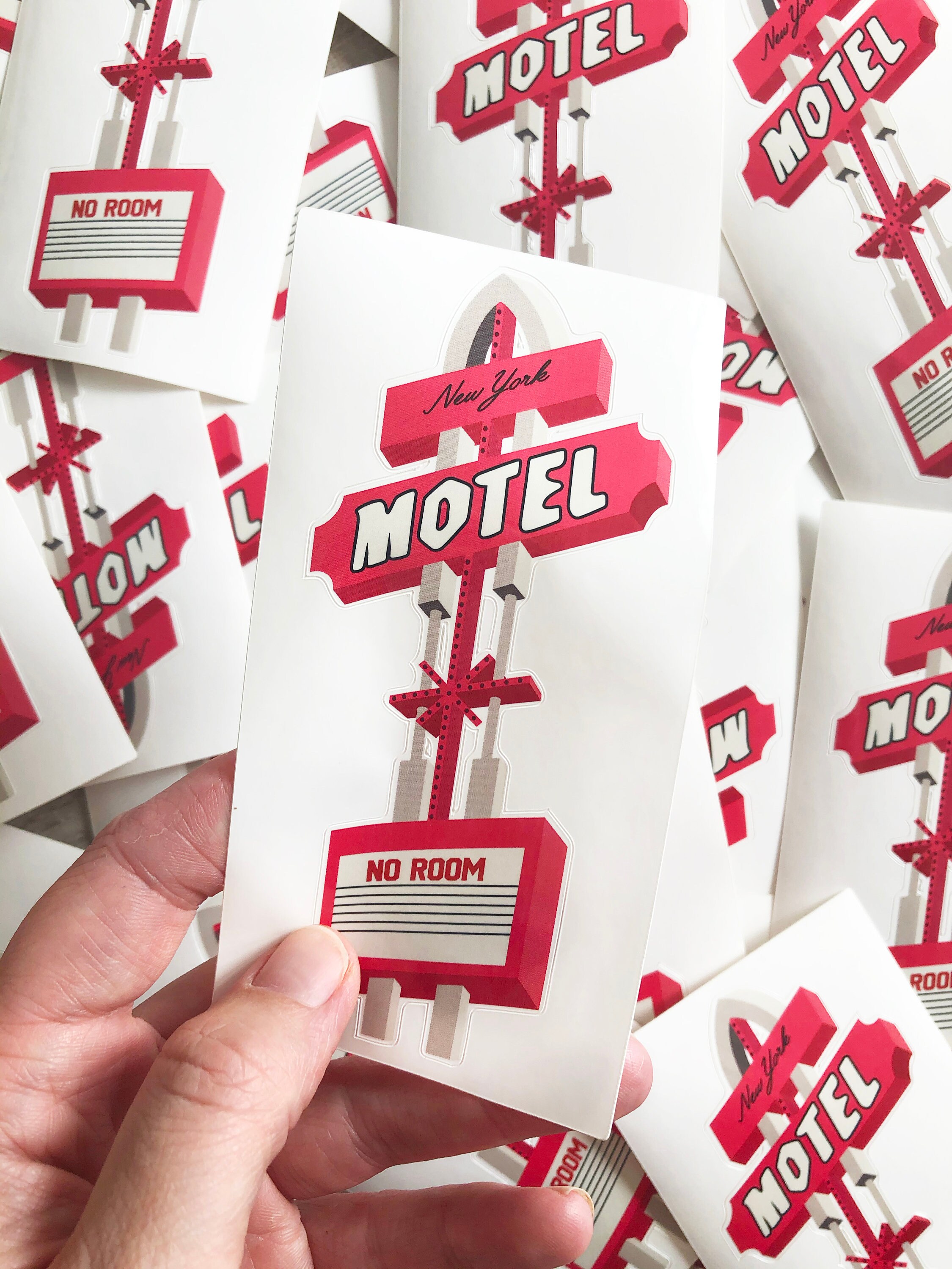 Motel Sign Sticker - Etsy