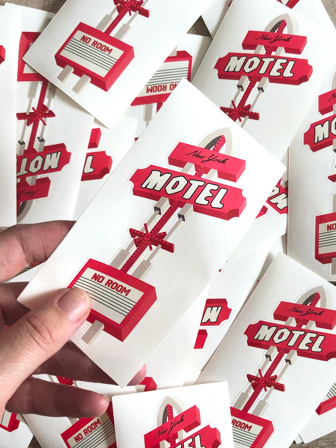 Motel Sign Sticker - Etsy