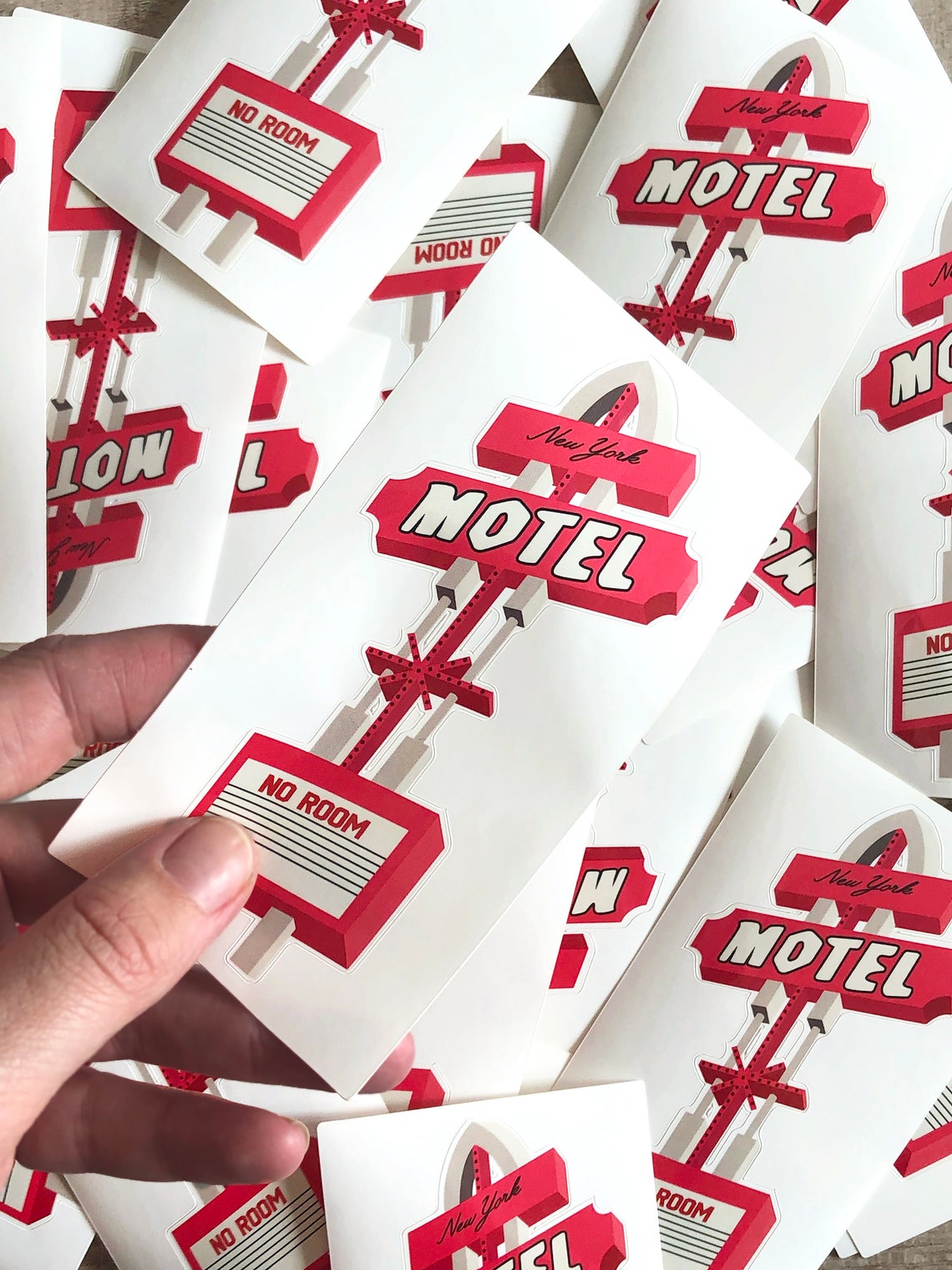 Motel Sign Sticker - Etsy