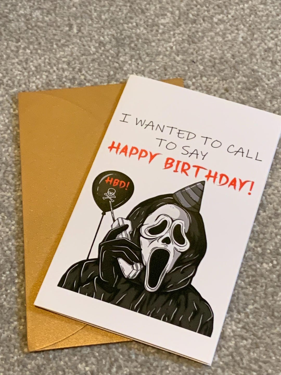 Scream Horror Movie Card - Etsy