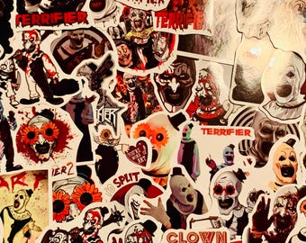 Terrifier Art the Clown Stickers Ll 2-pack Perfect for Horror Movie ...