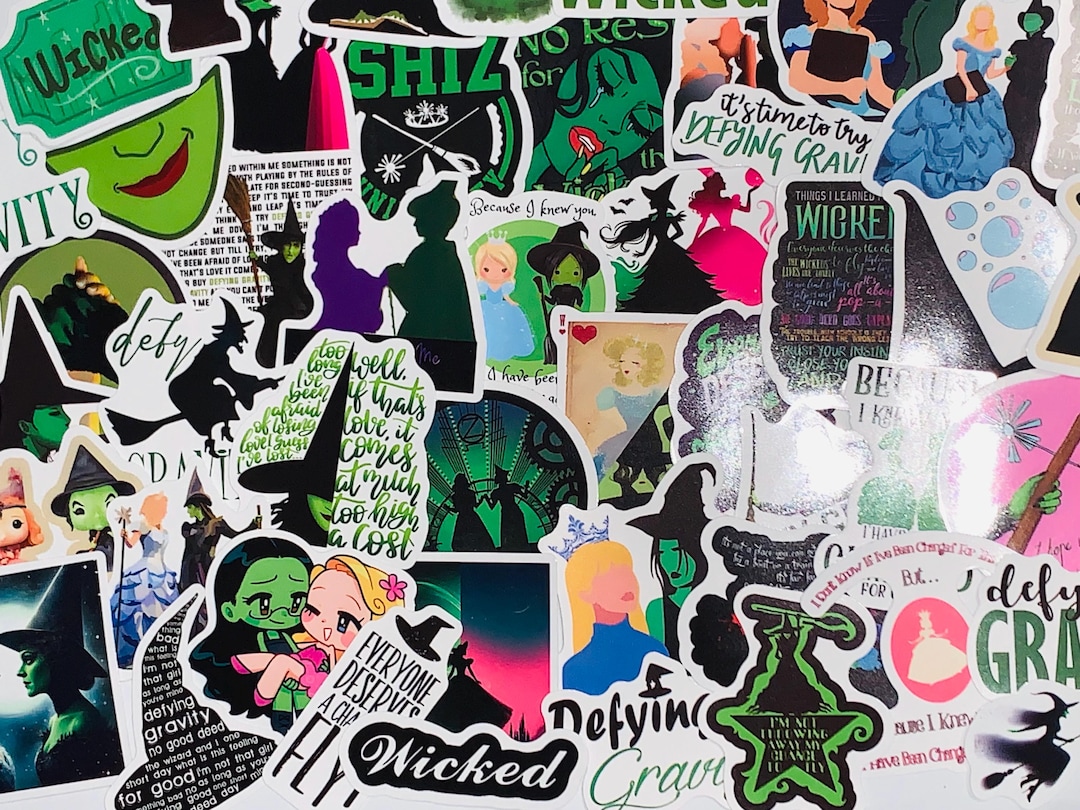 Wicked Movie Inspired Stickers - Etsy