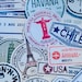 Passport Stamps Vinyl Decal Stickers - Etsy