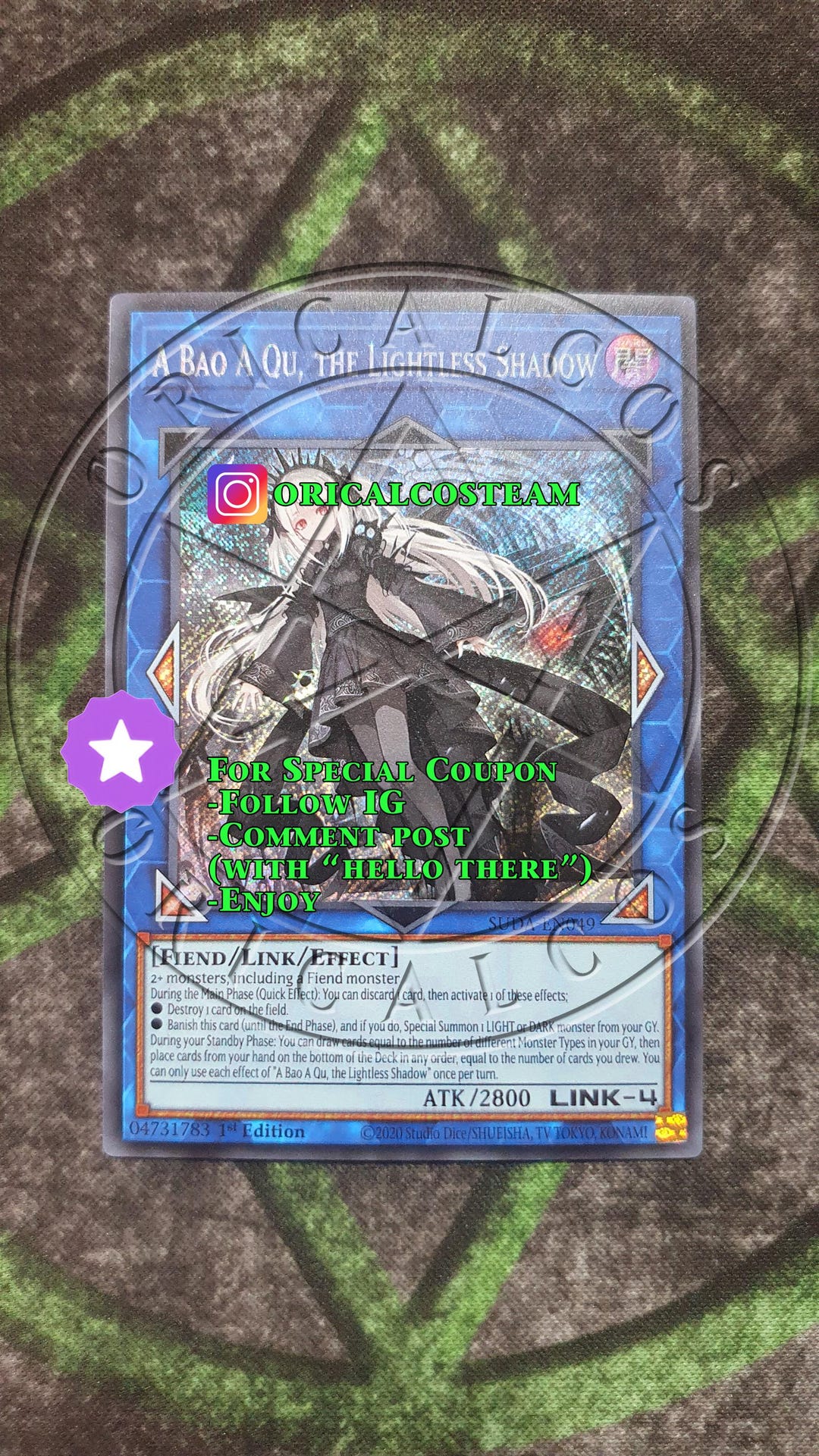 A Bao A Qu, the Lightless Shadow Secret Rare-common "handmade Proxy ...