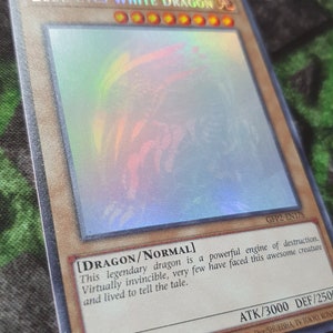 Blue-eyes White Dragon Ghost Rare handmade Proxysame Thickness - Etsy