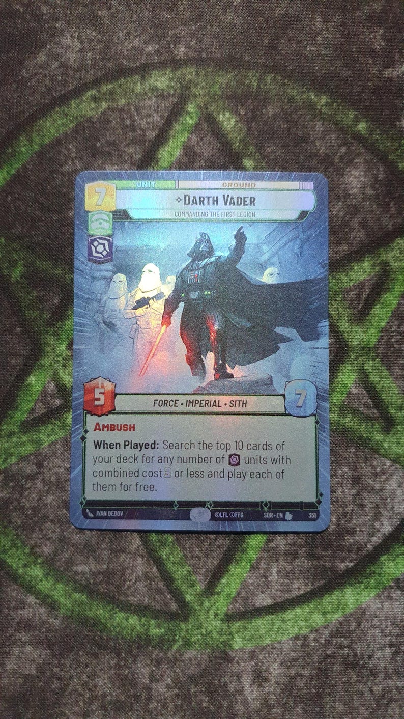 Darth Vader Commanding the First Legion SOR (common/holo) Handmade ...