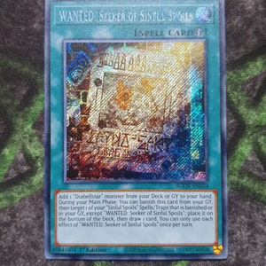 WANTED: Seeker of Sinful Spoils Secret Rare-common "handmade Proxy ...