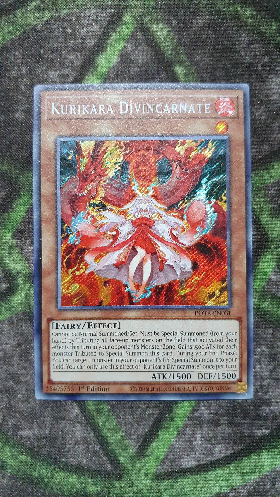 Kurikara Divincarnate Secret Rare-common handmade Proxysame Thickness ...