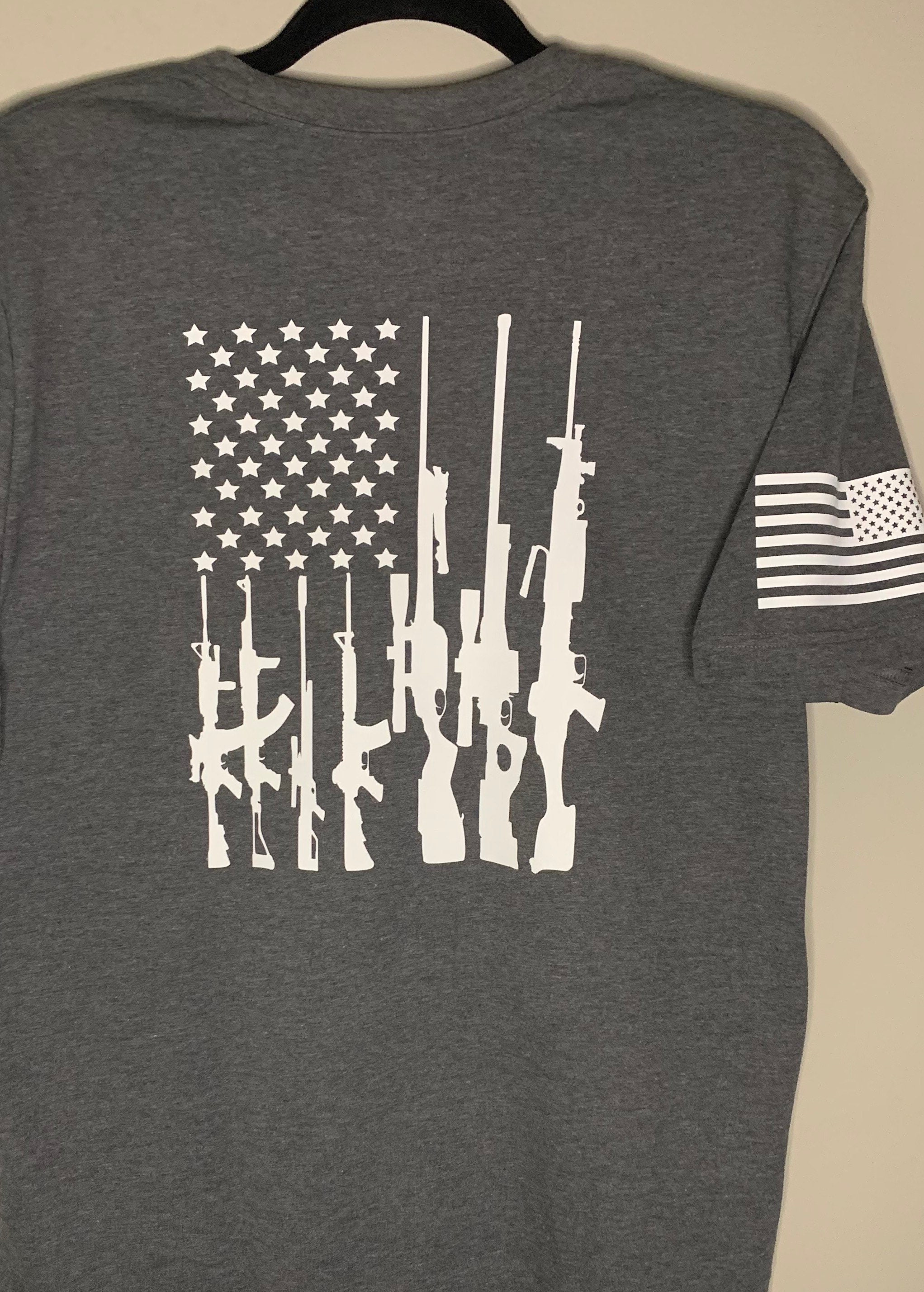 2A Rifle Flag Shirt | Etsy