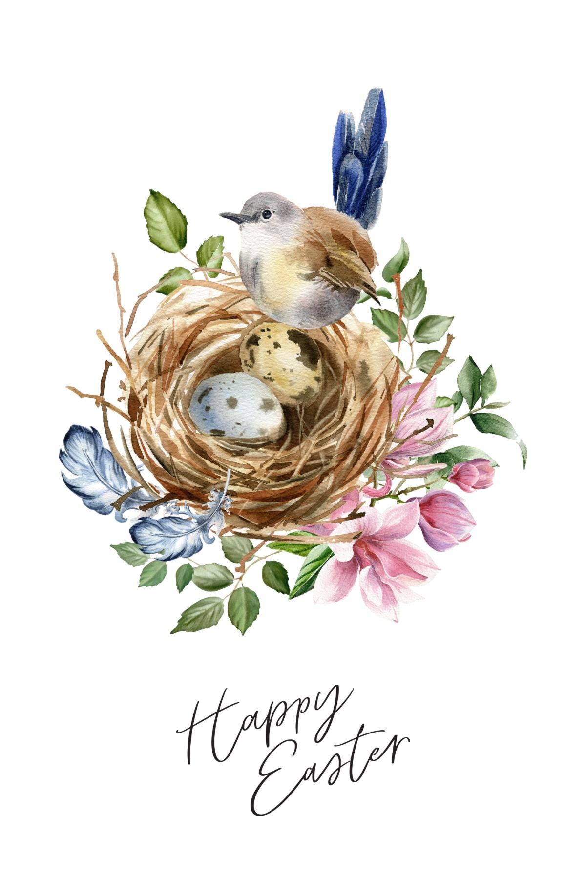 Easter Bag Labels 4x6 Printable | Bunny & Egg Easter Treat Tags ...
