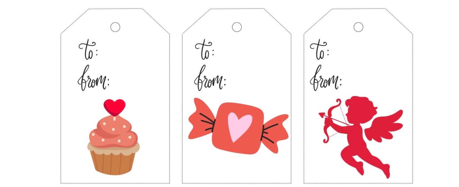 Valentine Treat Bag Tags – Printable & Instant Download - Etsy