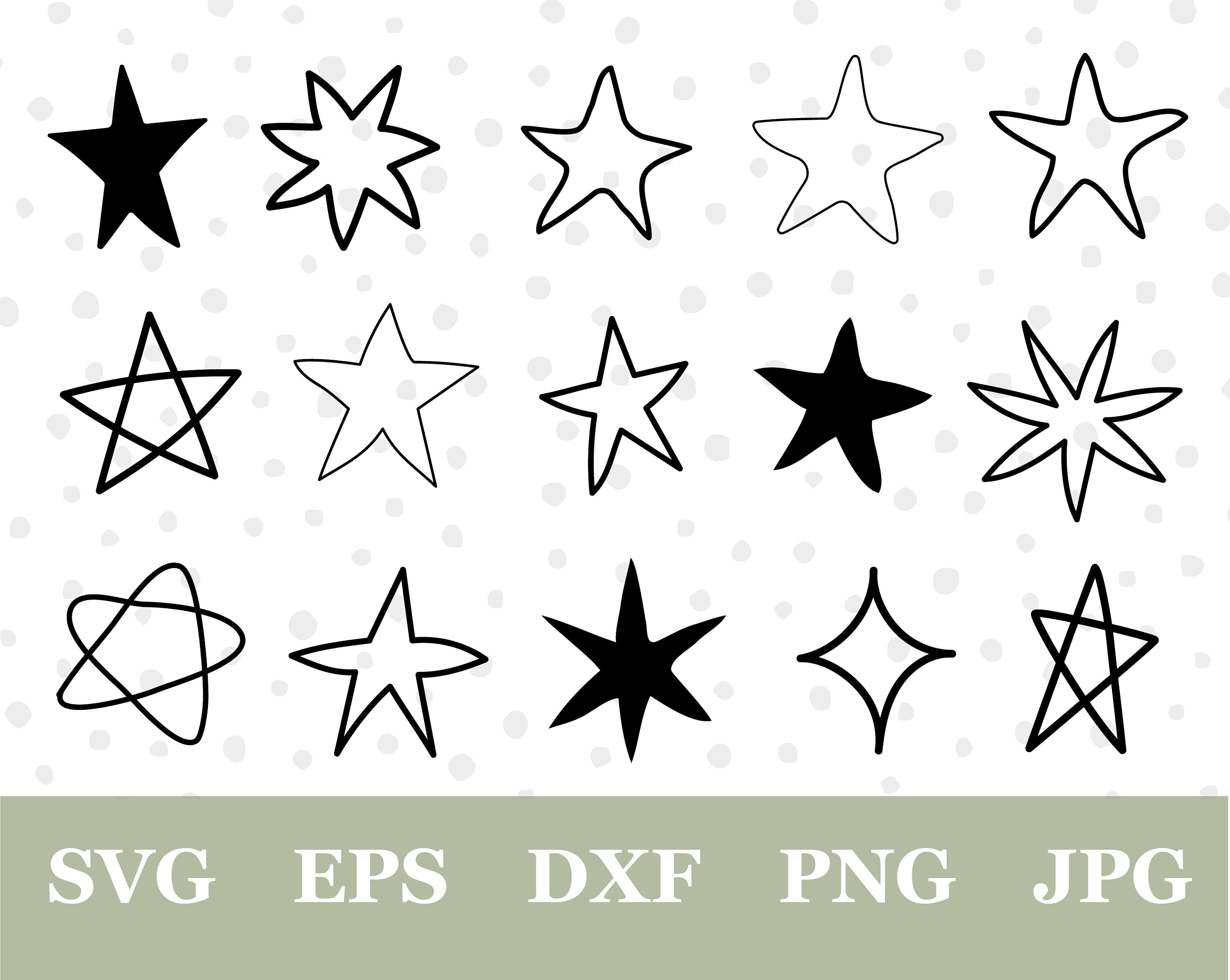 Star Outline Clipart Black And White
