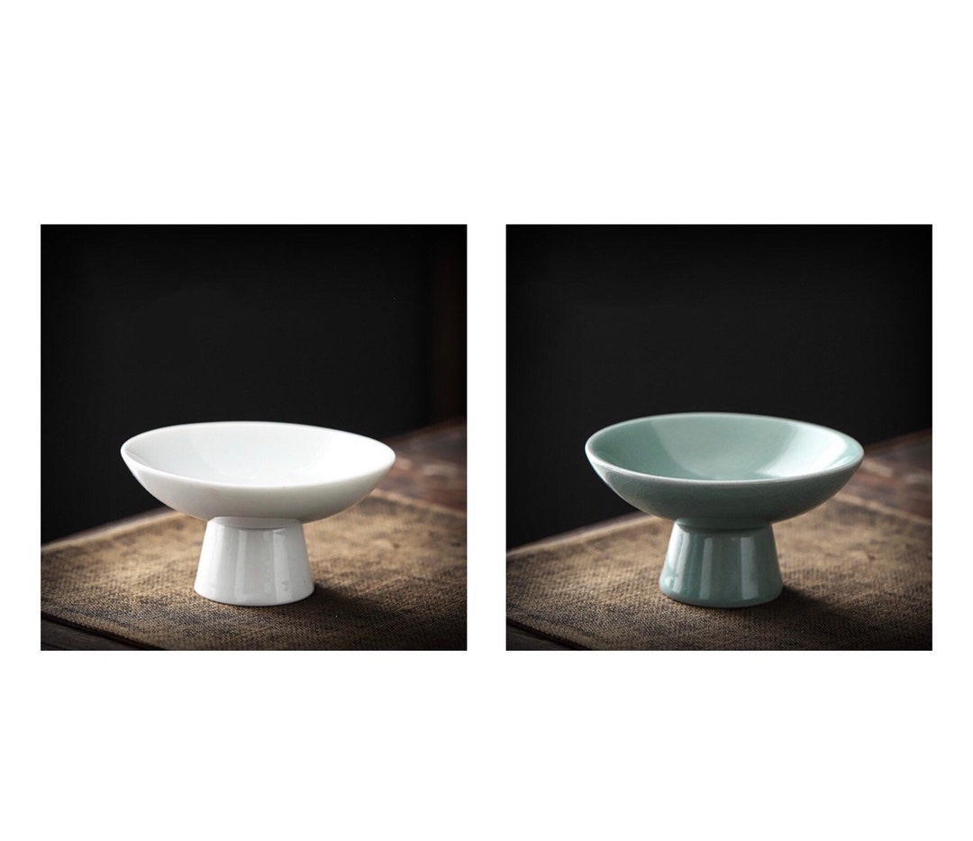 High Foot Ceramic Plate for Rice Cake Snack Fruits Etc - Etsy