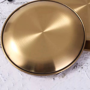 Gold Stainless Steel Plate (5.5”) - Etsy
