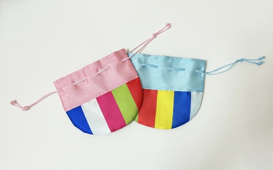 Korea Traditional Lucky Pouch for Hanbok, Dohl/100days Party - Etsy