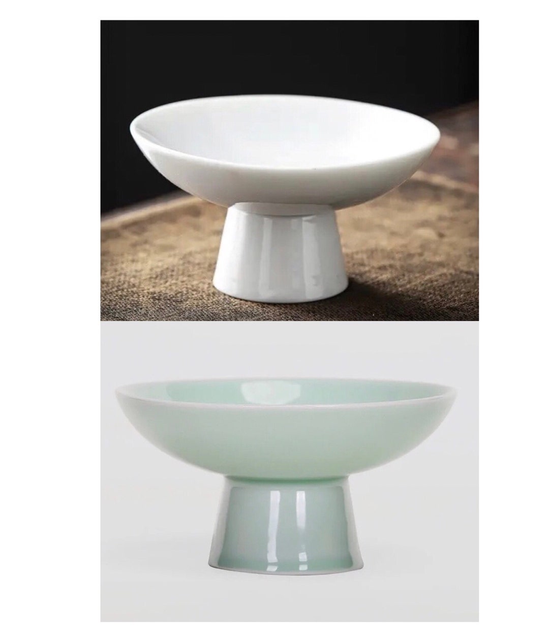 High Foot Ceramic Plate for Rice Cake, Snack, Fruits Etc - Etsy