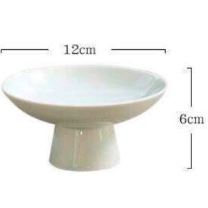 High Foot Ceramic Plate for Rice Cake, Snack, Fruits Etc - Etsy