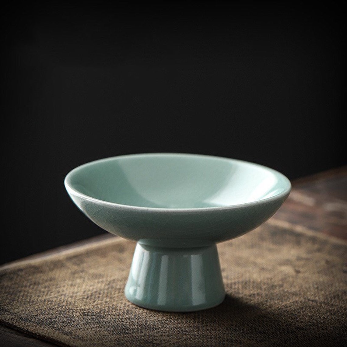 High Foot Ceramic Plate for Rice Cake Snack Fruits Etc - Etsy