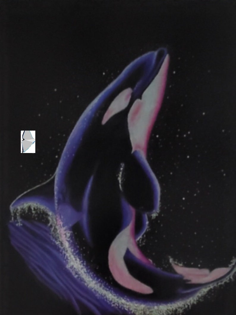 Orca Killer Whale Wall Art Print Nursery - Etsy