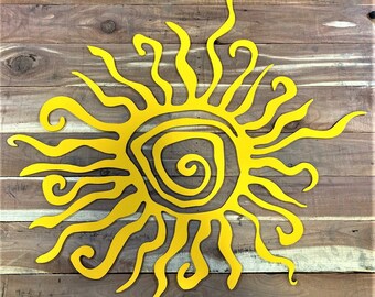 Metal Sun Sign - Etsy