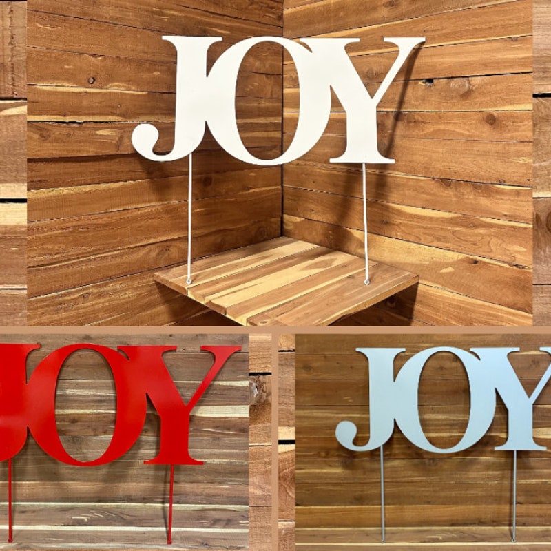 Joy Metal Sign - Etsy