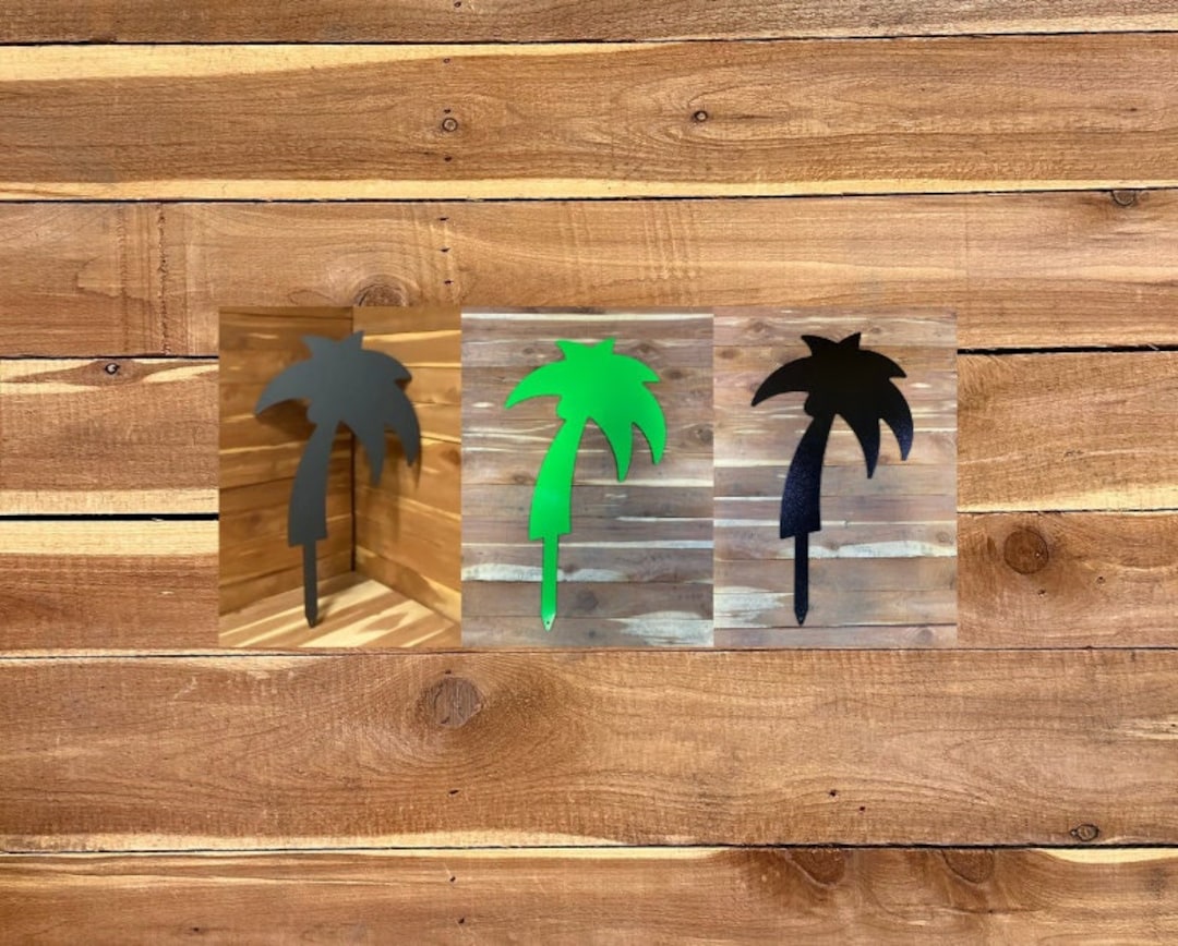 Metal Palm Tree / Palm Tree Yard Art / Yard Decoration / Palm Tree Yard ...