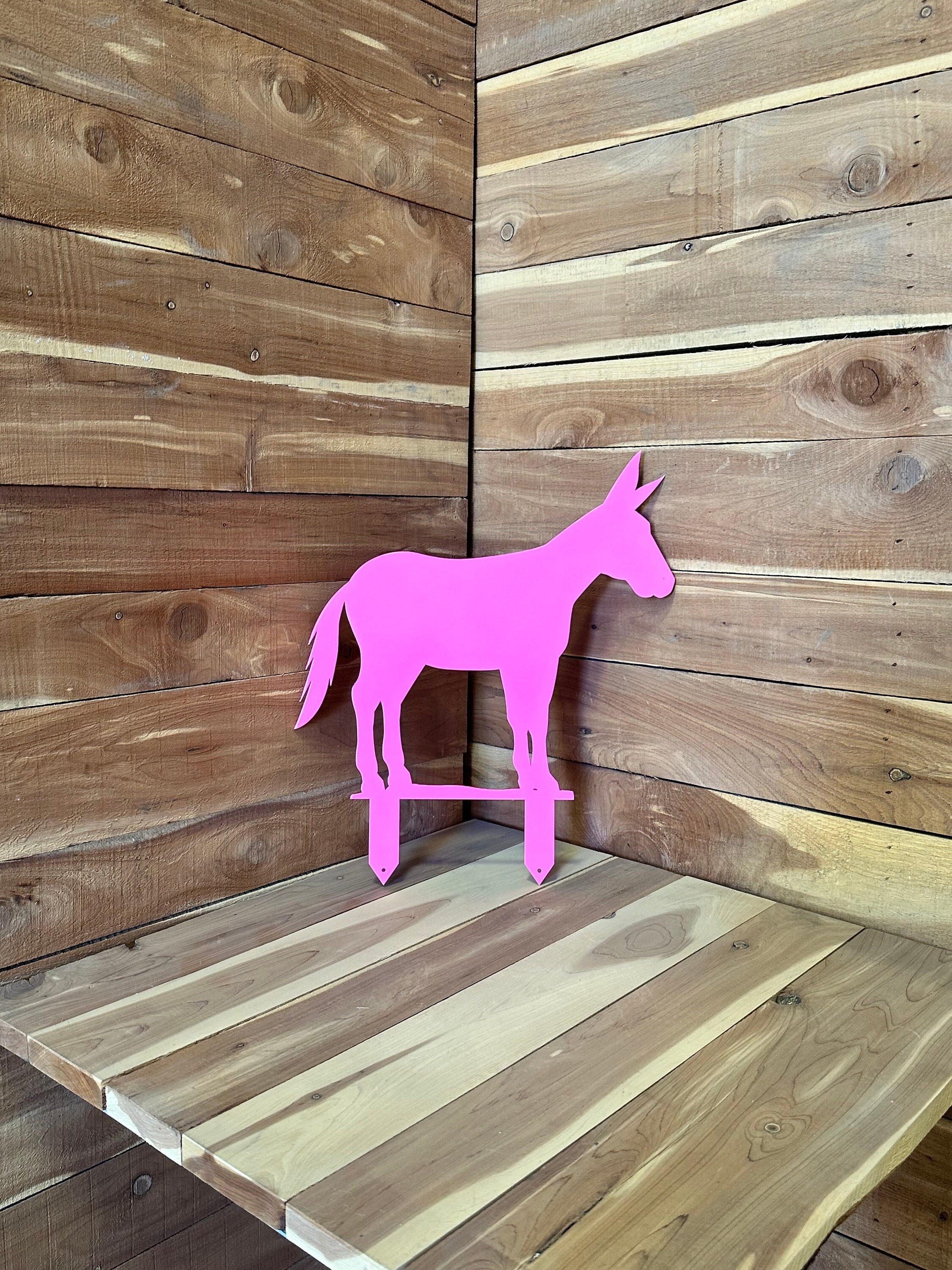 DONKEY 15'' / Cartoon Donkey / Yard Sign / Humorous Outdoor Decoration ...