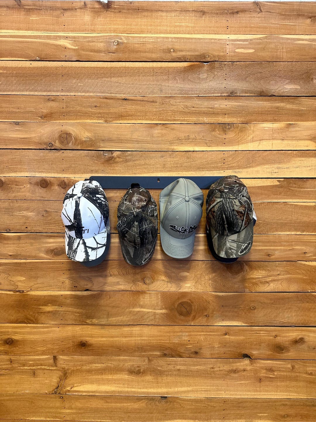 Hat Rack / Metal Hat Rack / Semi Gloss Smooth Black Metal Hat Rack - Etsy