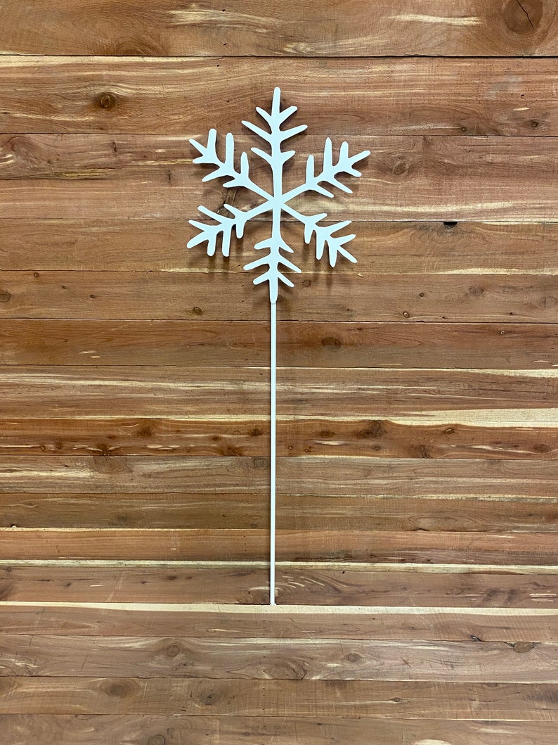 Snow Flake Metal Snowflake Holiday Decoration Yard Art - Etsy