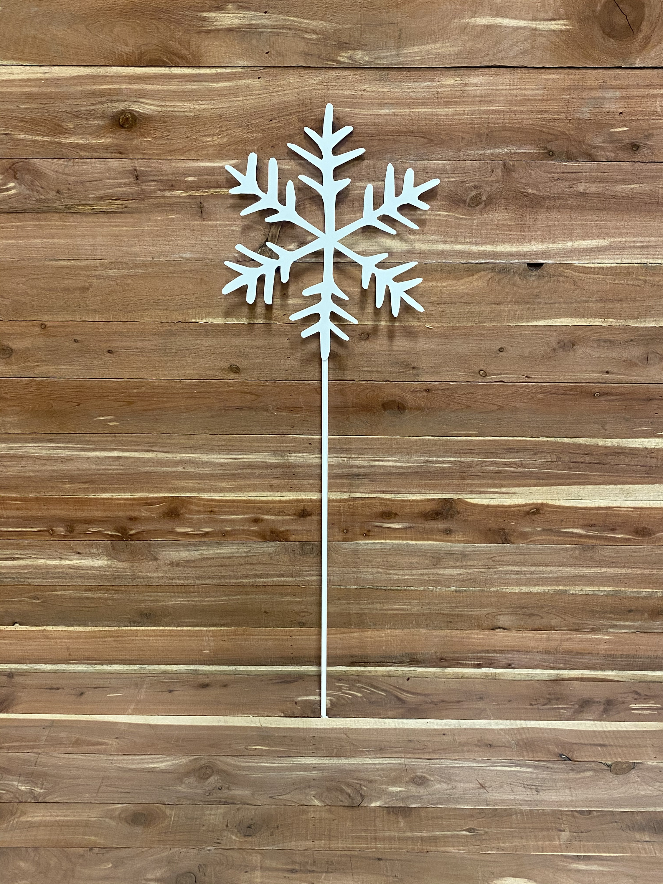 Snow Flake / Metal Snowflake / Holiday Decoration / Yard Art / Staked ...