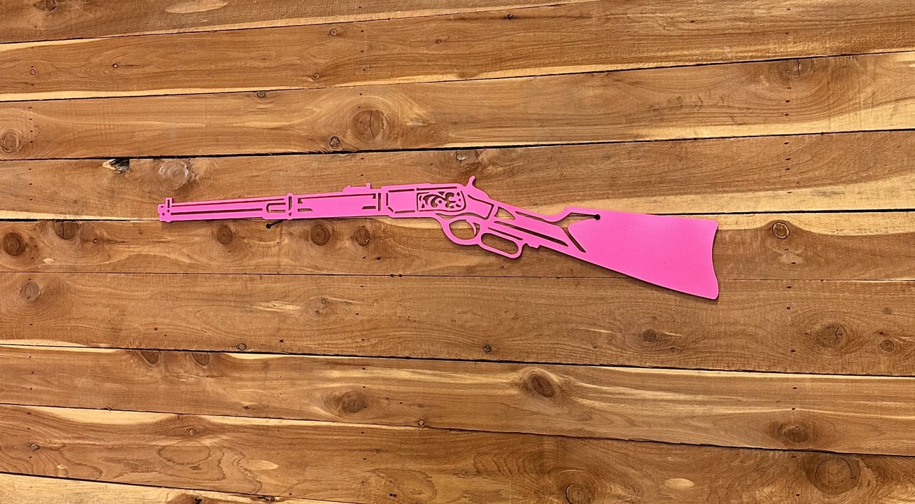 Lever Action Rifle / Hunting / Sport / Gun / Powder Coated Wall Art - Etsy