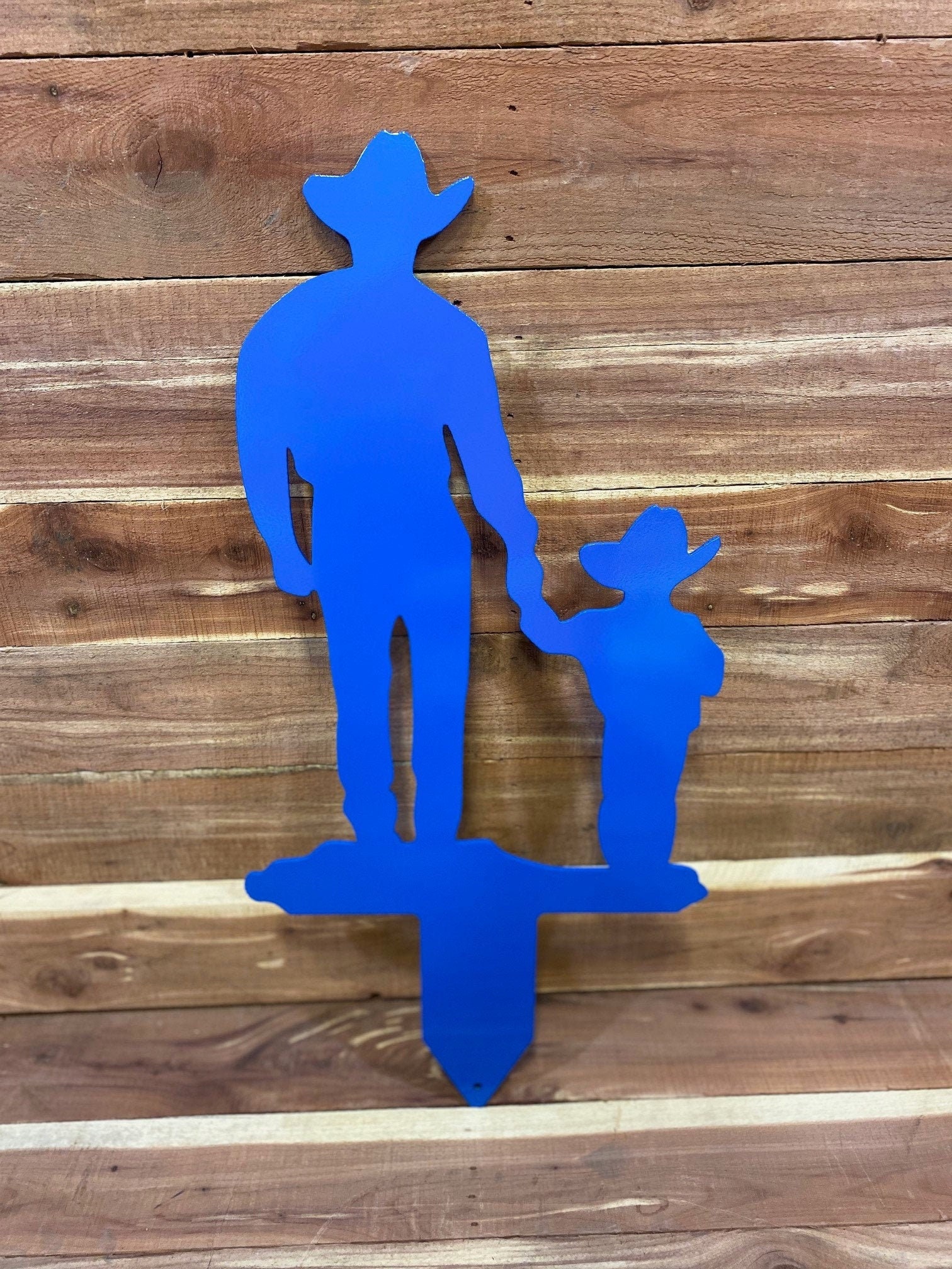 Cowboys Yard Decoration, 10ga Metal Yard Sign, Steel Cowboy and Son ...
