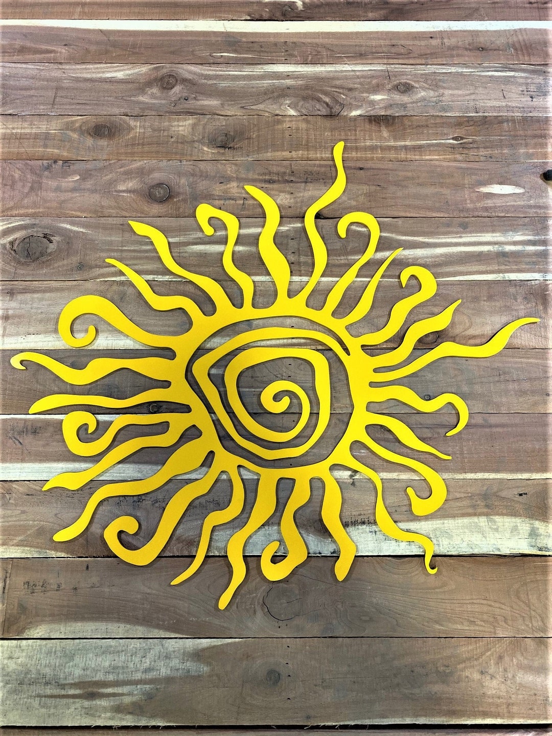 Abstract Sun Sign Art Deco Metal Sun Hanging Sign Powder - Etsy