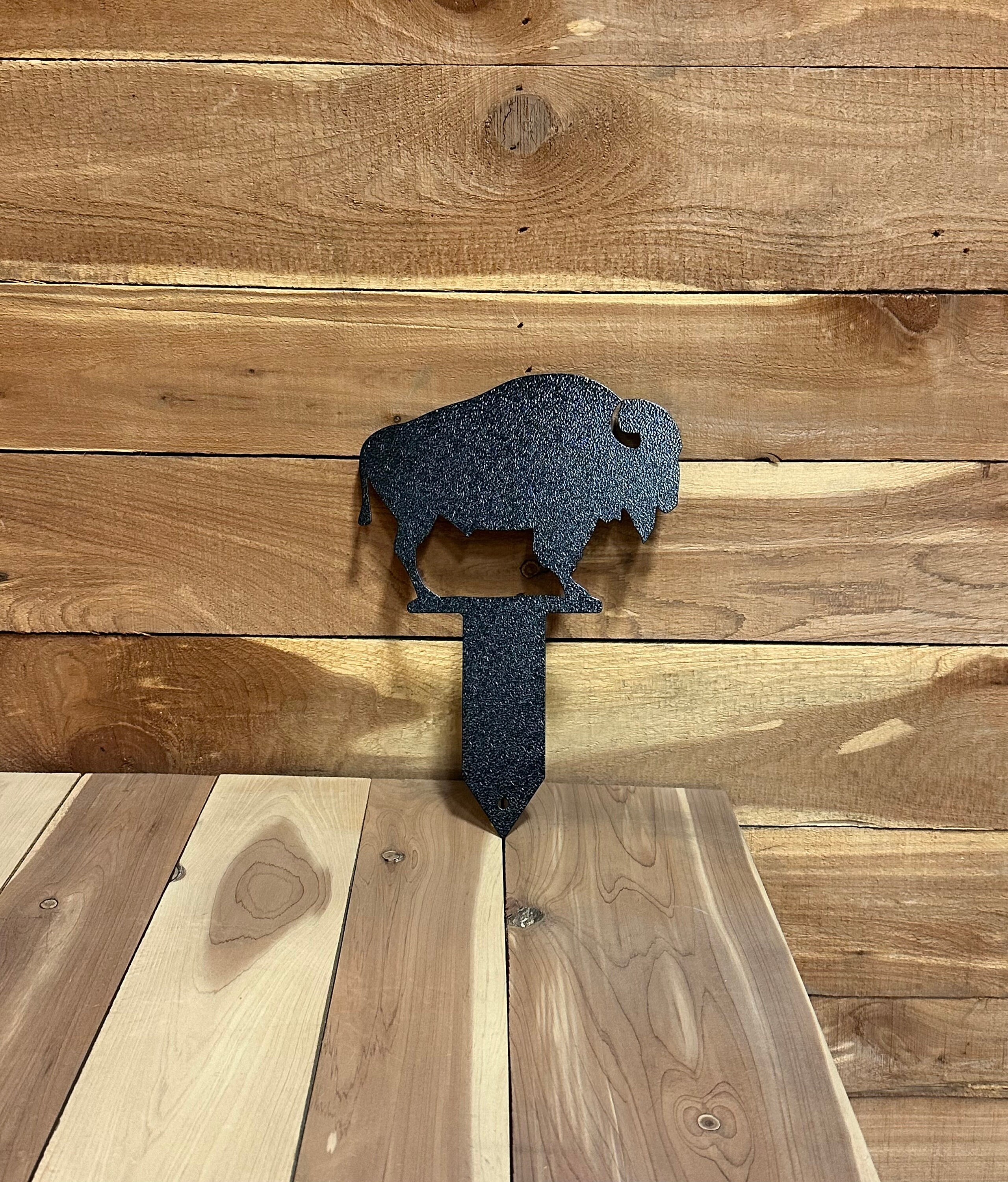8 Bison Yard Stake Buffalo Lawn Ornament - Etsy
