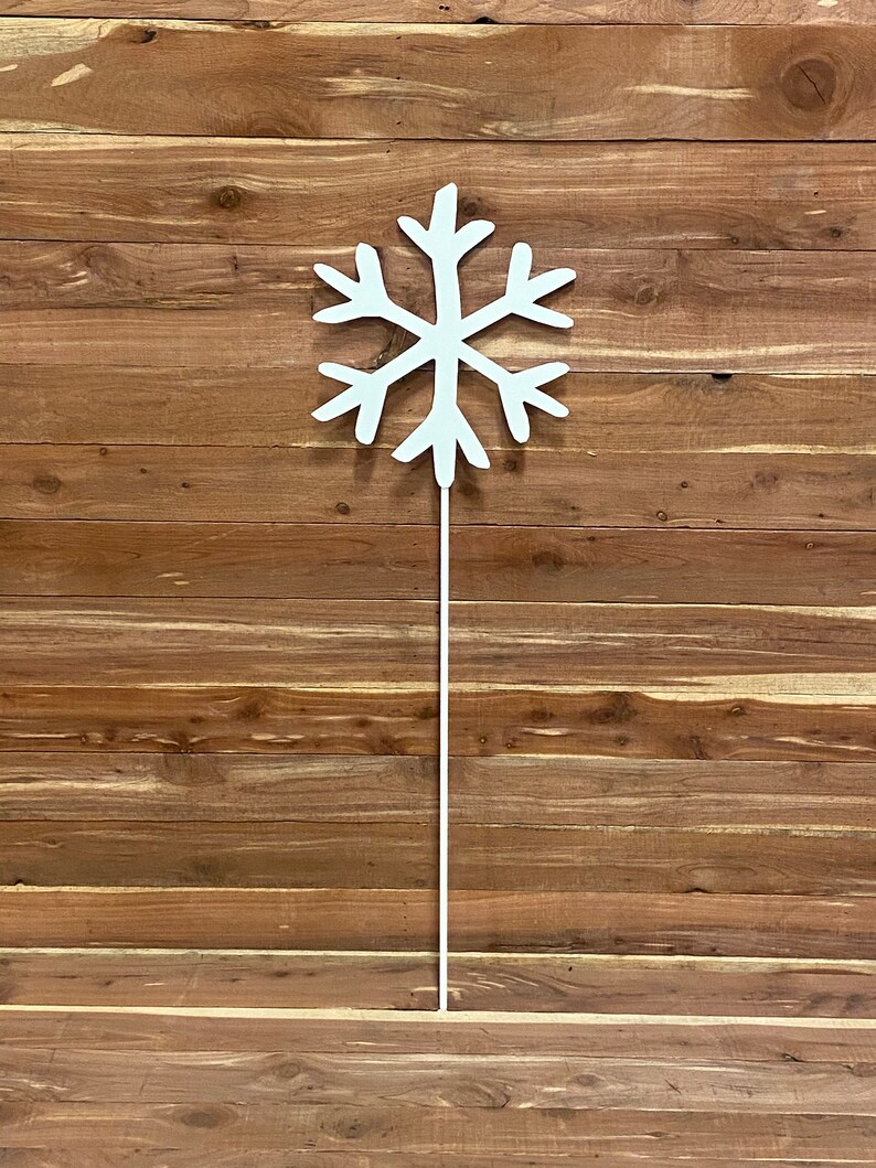 Snow Flake Metal Snowflake Holiday Decoration Yard Art - Etsy