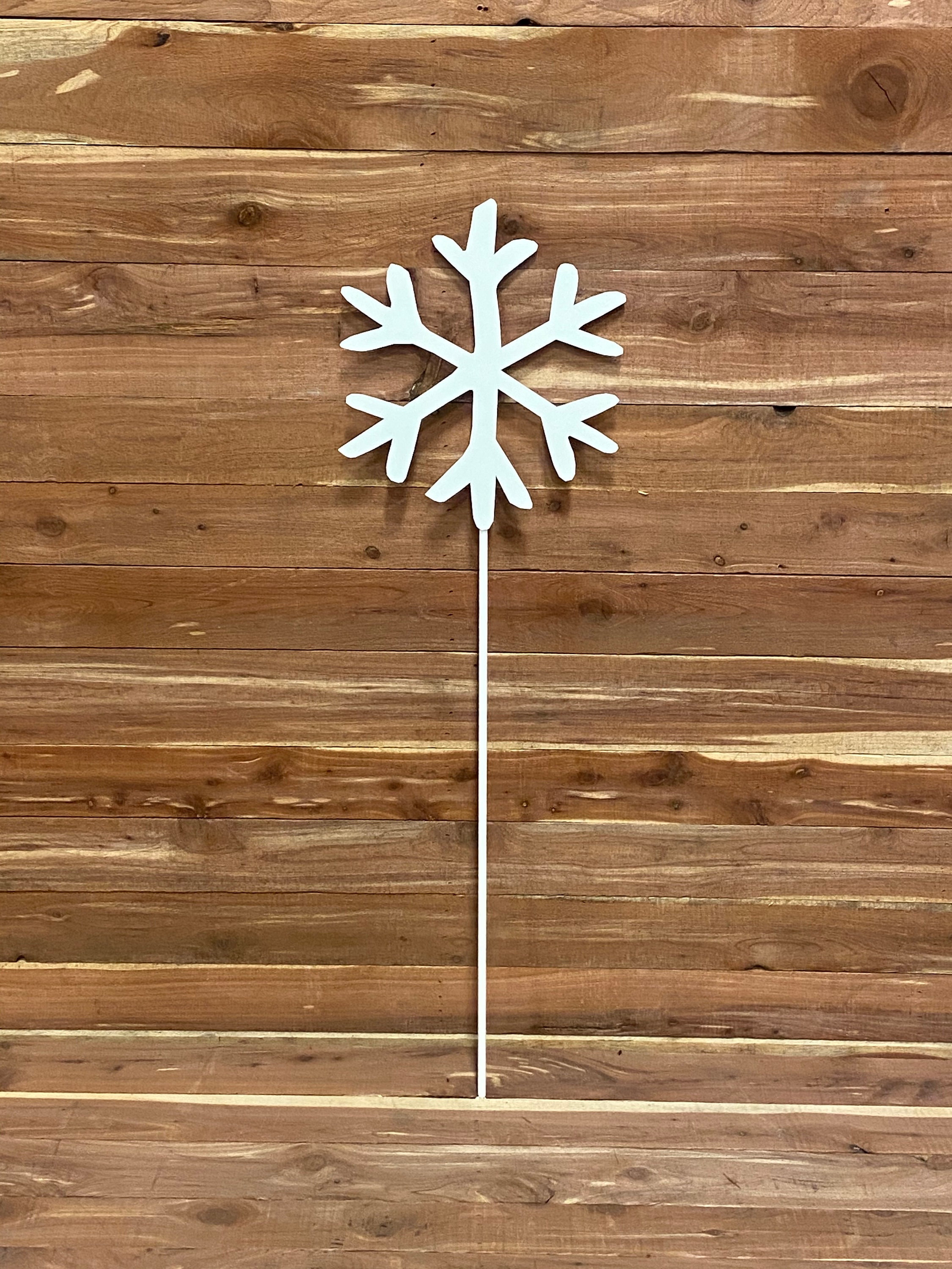 Snow Flake Metal Snowflake Holiday Decoration Yard Art - Etsy