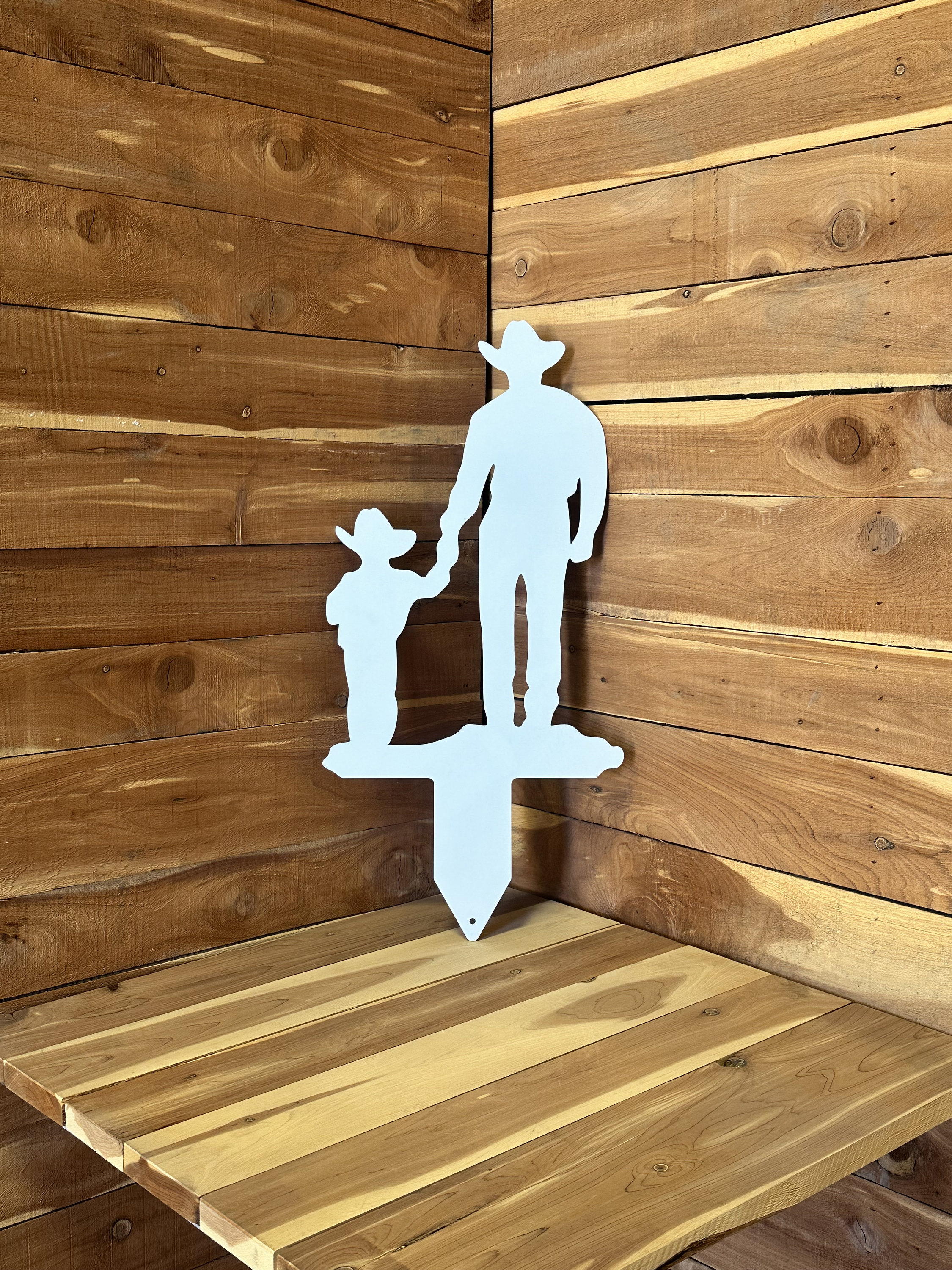 Cowboys Yard Decoration, 10ga Metal Yard Sign, Steel Cowboy and Son ...