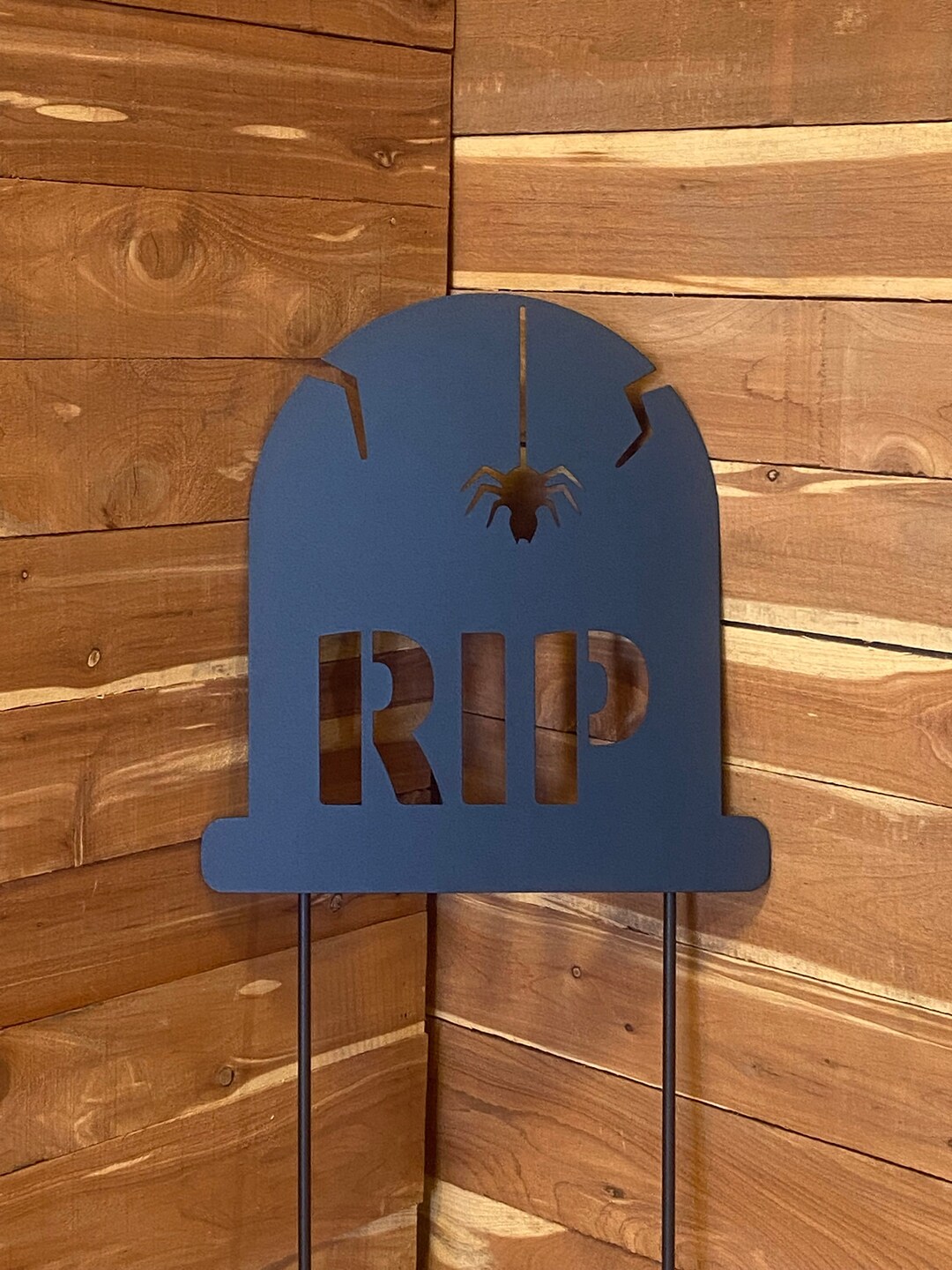 RIP Gravestone Metal Sign / 14'' X 15'' / Flat Black Powder Coat ...