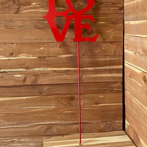 Metal Valentine's Day Metal Sign / LOVE Yard Art Decoration / Heart ...