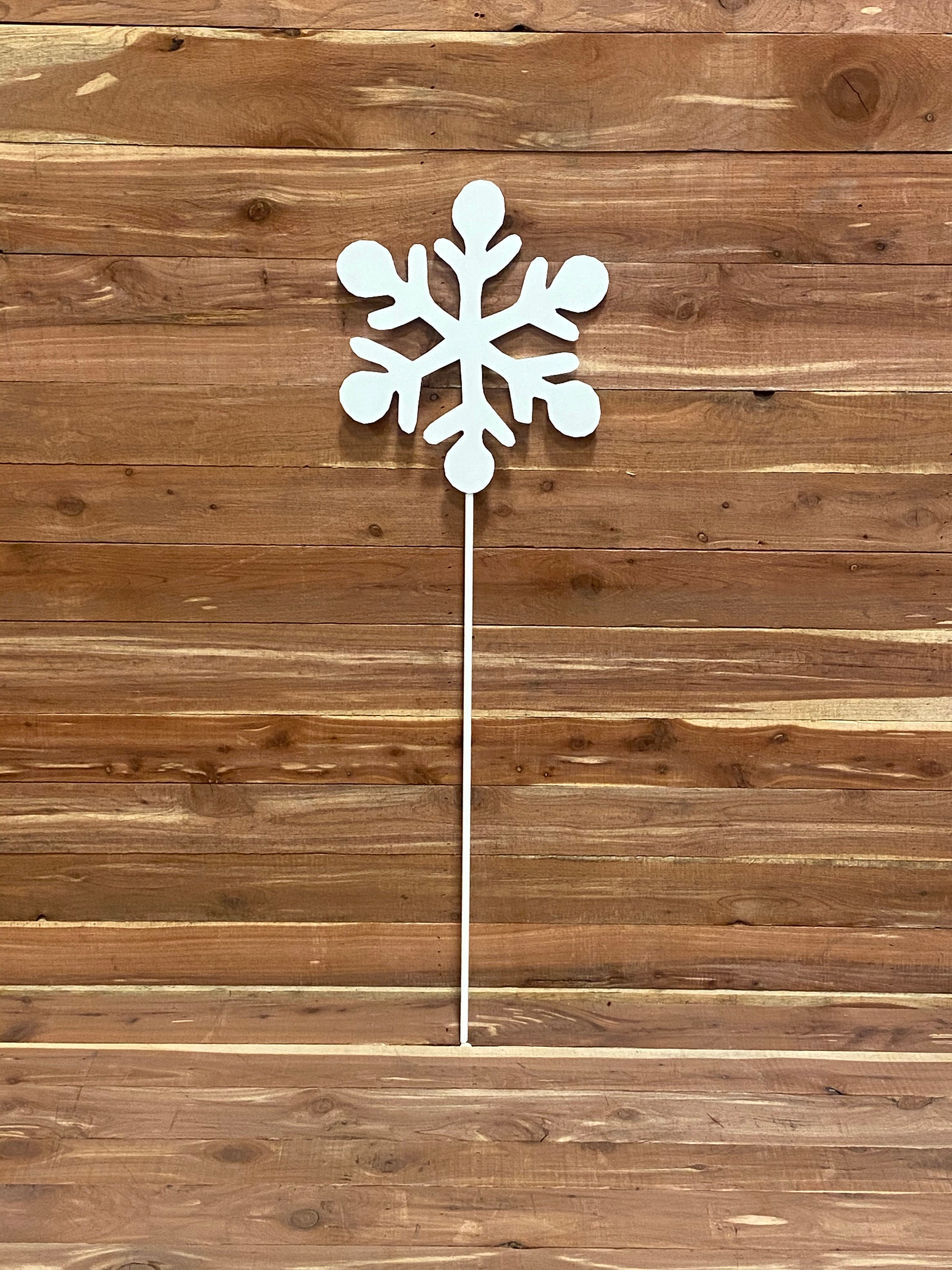 Snow Flake / Metal Snowflake / Holiday Decoration / Yard Art / Staked ...