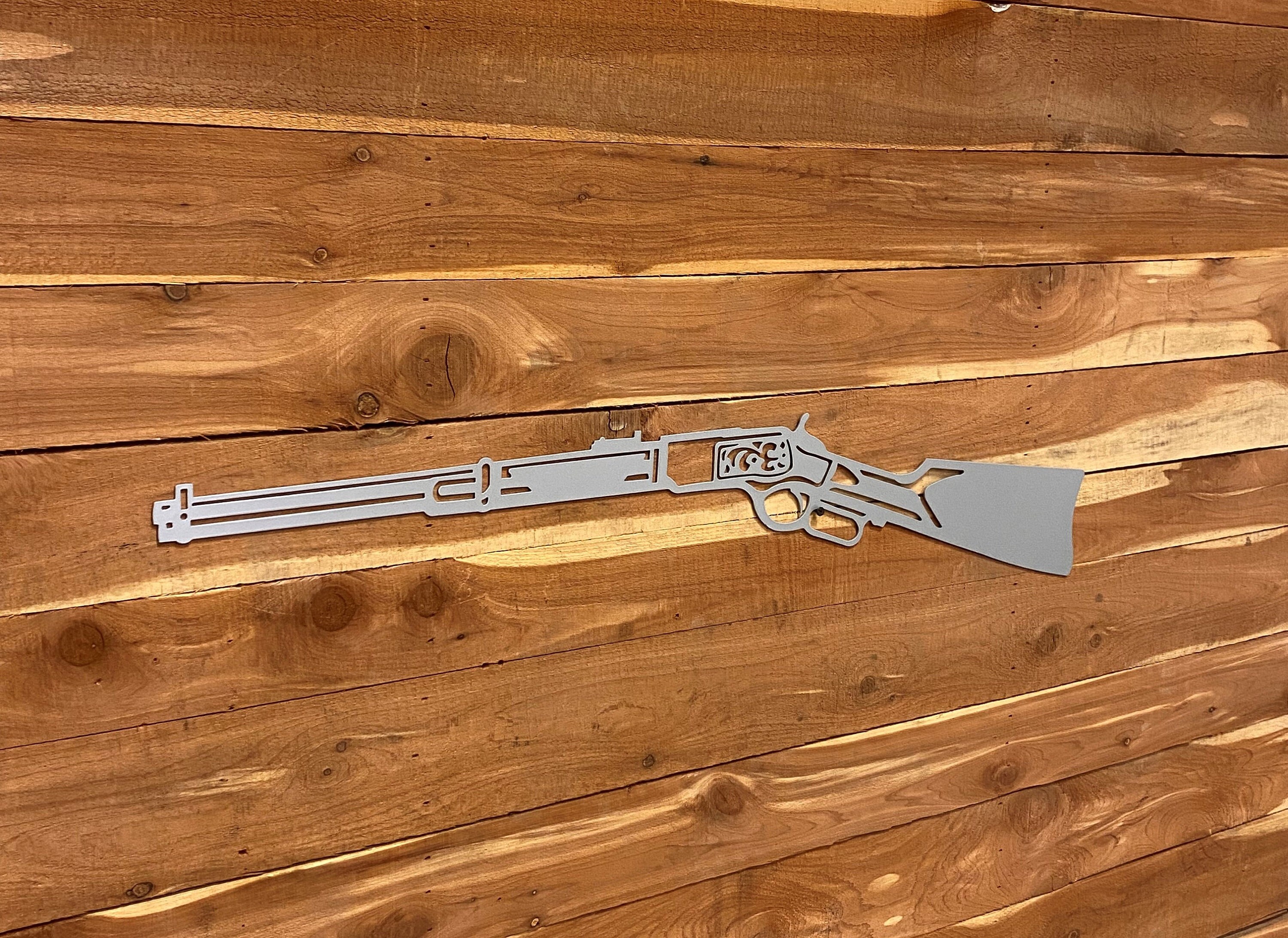 Lever Action Rifle, Hunting, Sport, Gun, Powder Coated Wall Art - Etsy