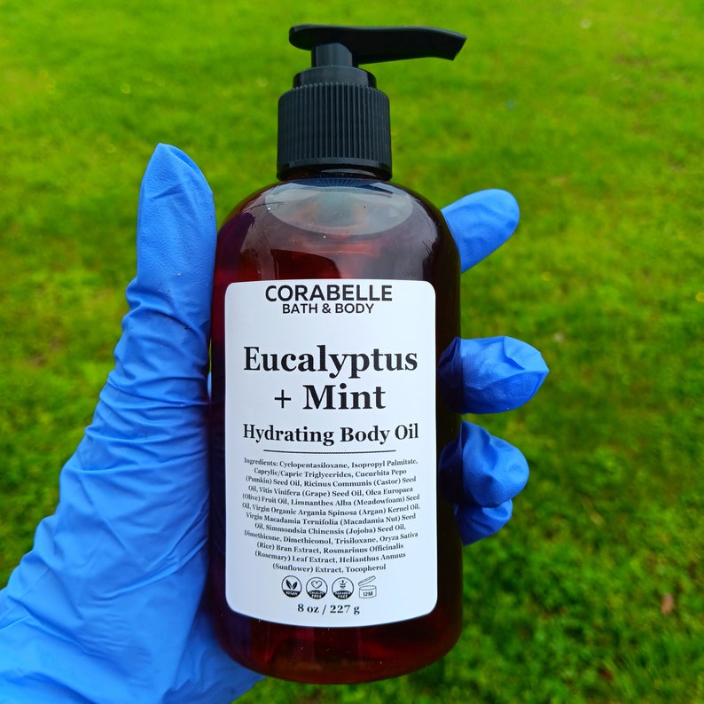 Eucalyptus & Mint Body Oil - Etsy