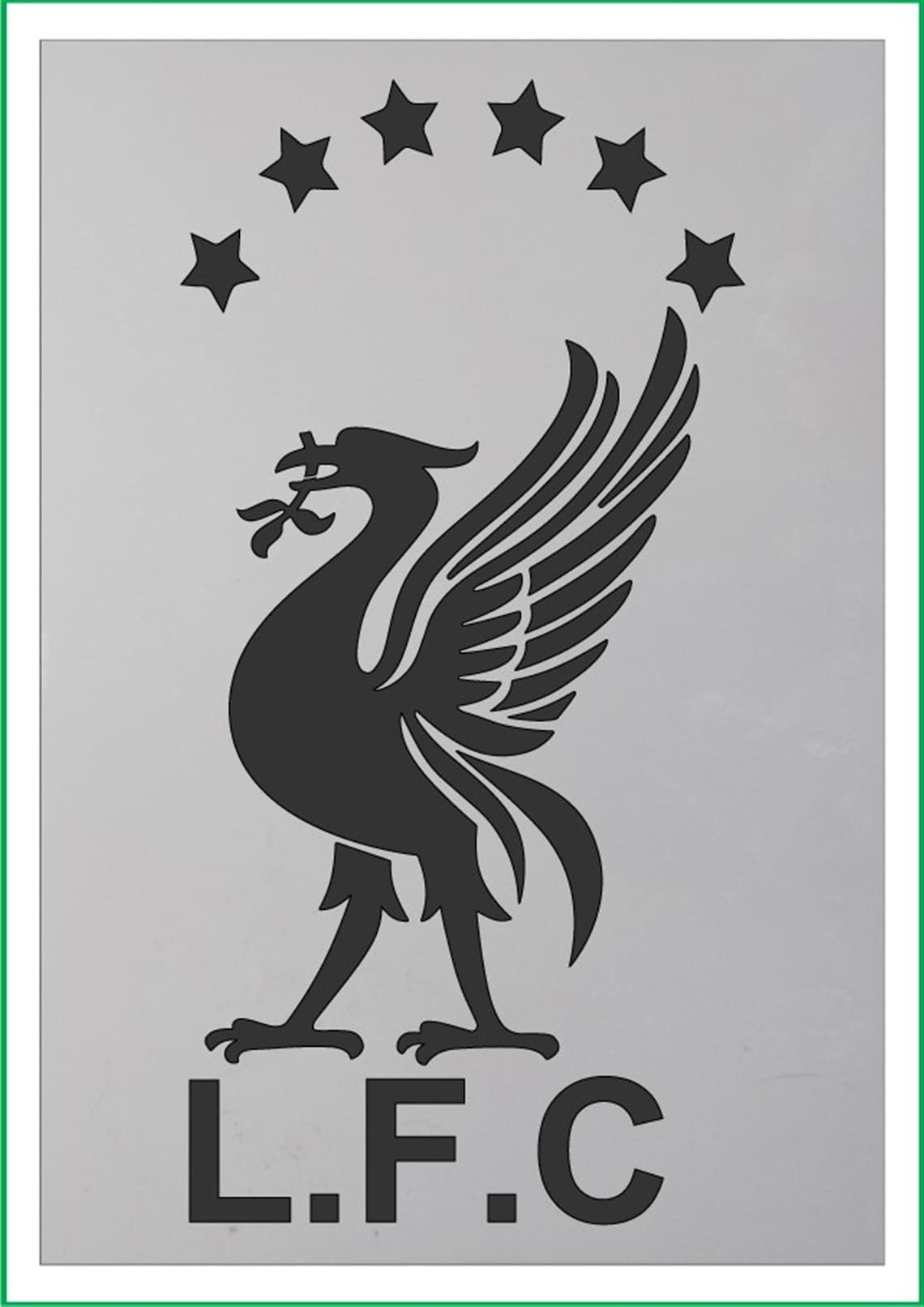 Liverpool liverpool 6 stars print mylar Stencil 190 micron | Etsy